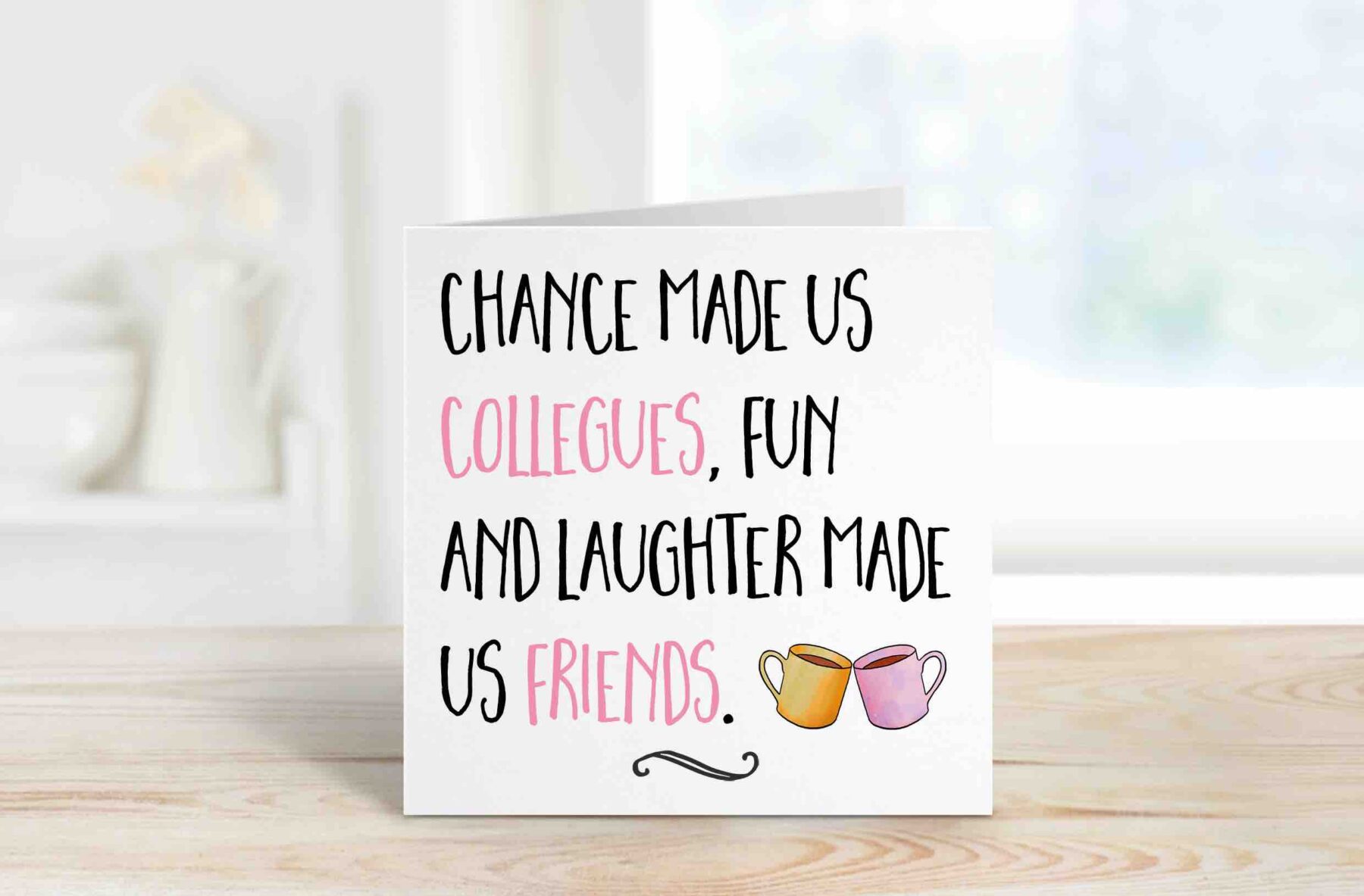 Colleagues Card - Pink Strawberry