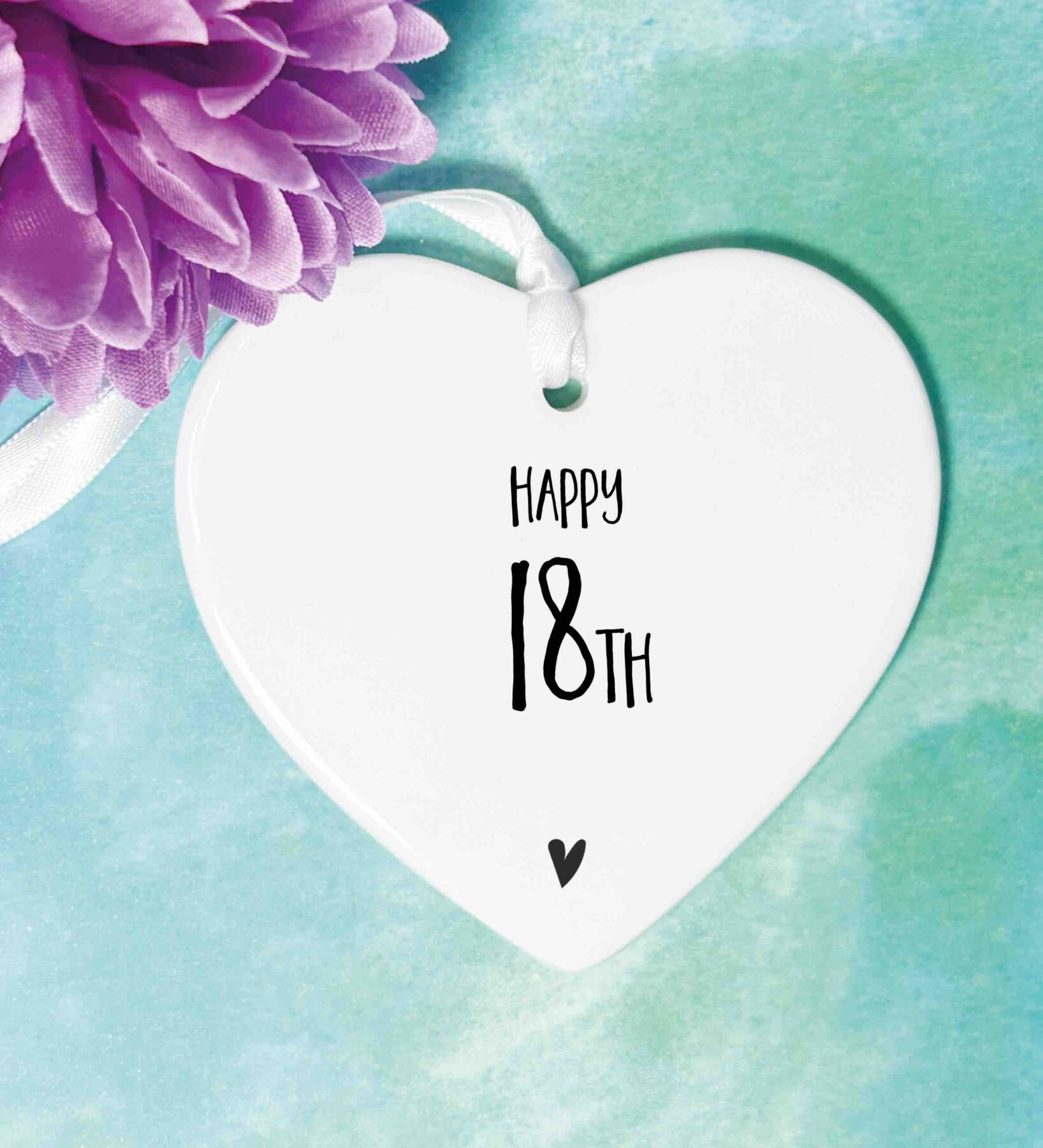 18th Birthday Ceramic Keepsake - Pink Strawberry